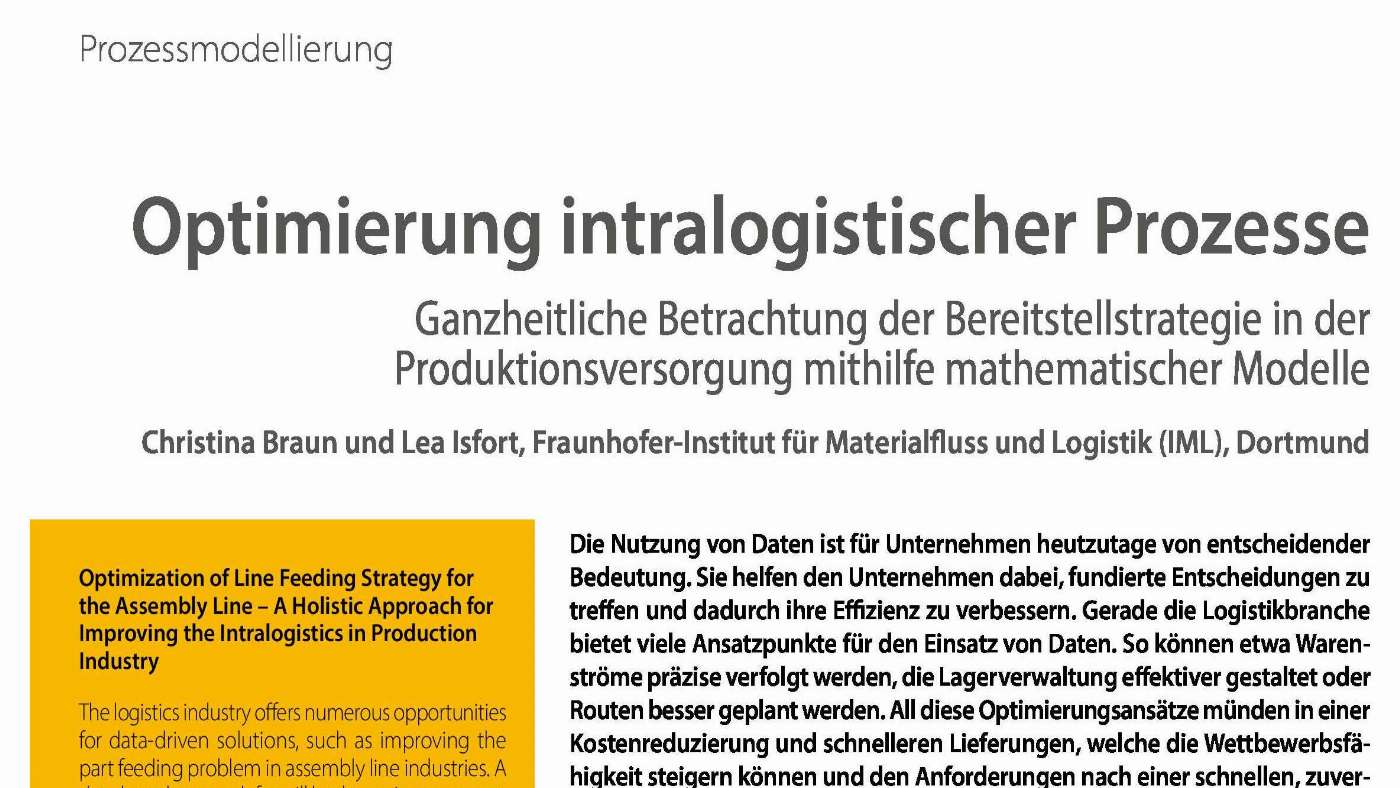 Optimization of Line Feeding Strategy for the Assembly Line