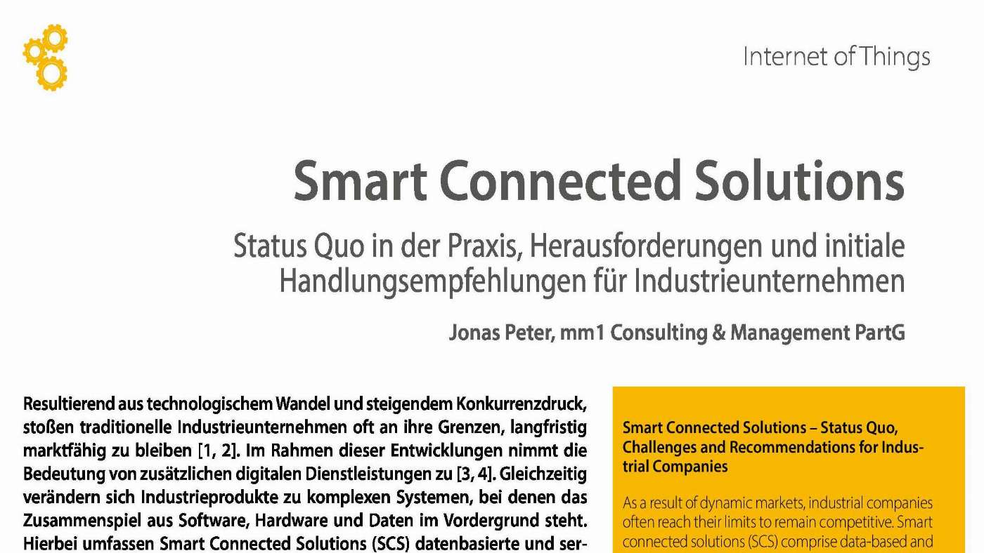 Smart Connected Solutions - Industry 4.0 Science