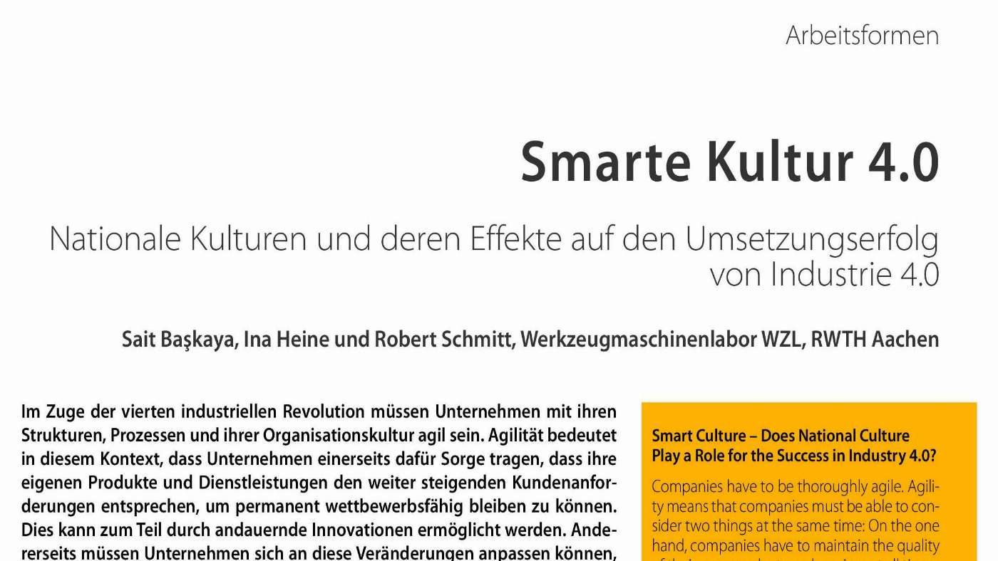 Smart Culture - Industry 4.0 Science