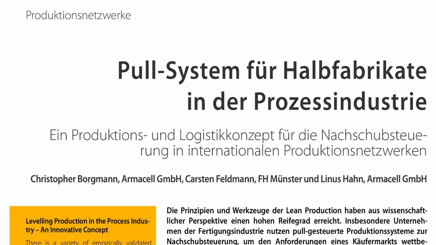 Levelling Production in the Process Industry - Industry 4.0 Science
