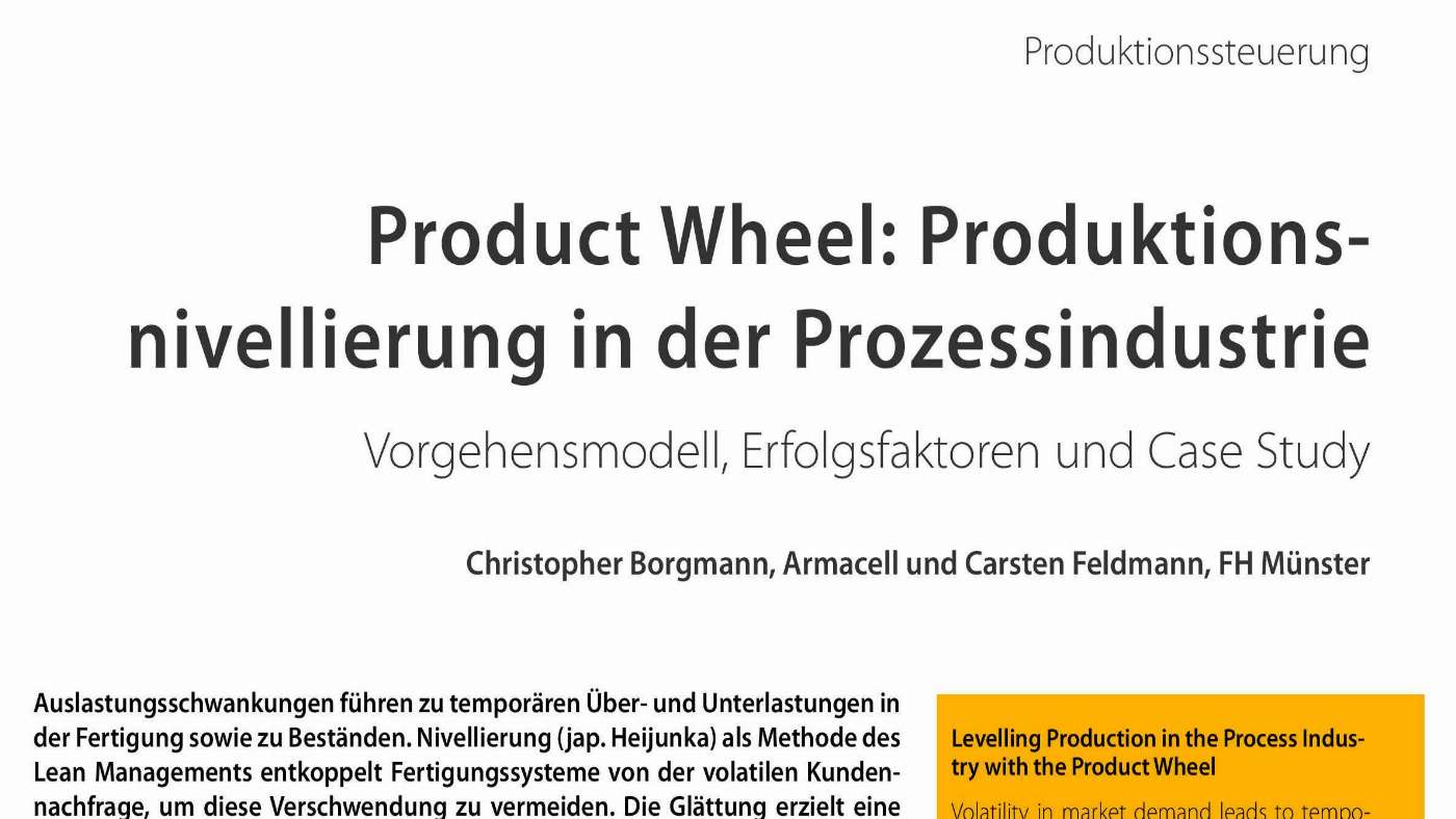 Levelling Production in the Process Industry with the Product Wheel ...