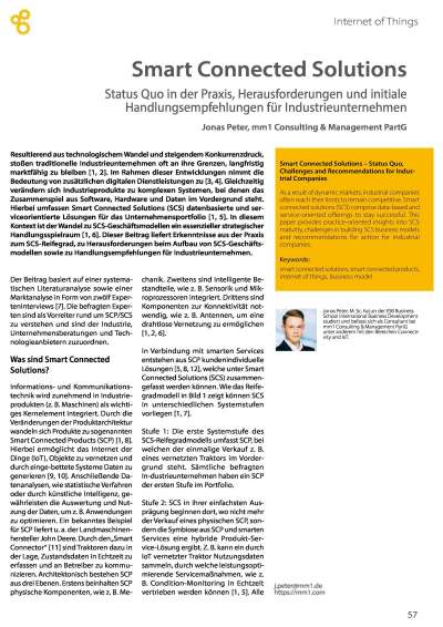 Smart Connected Solutions - Industry 4.0 Science